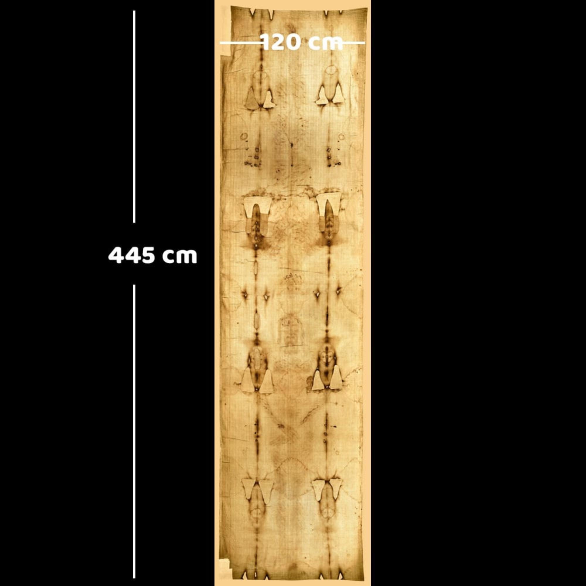 Shroud of Turin Full Fabric Print Jesus Easter Lent Holyweek Vintage ...