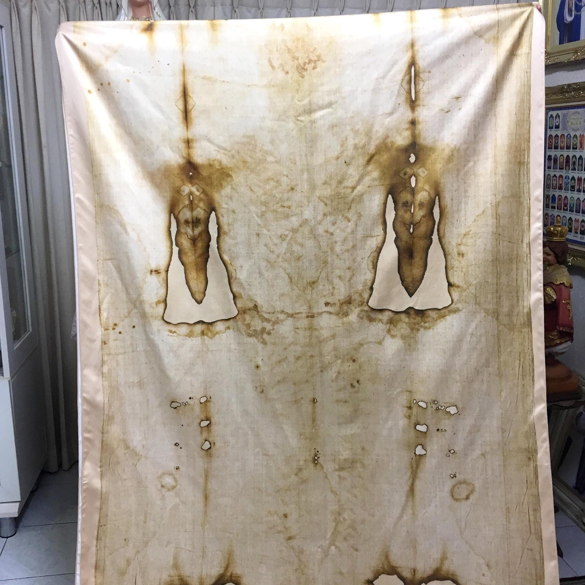Shroud of Turin Full Fabric Print Jesus Easter Lent Holyweek Vintage ...