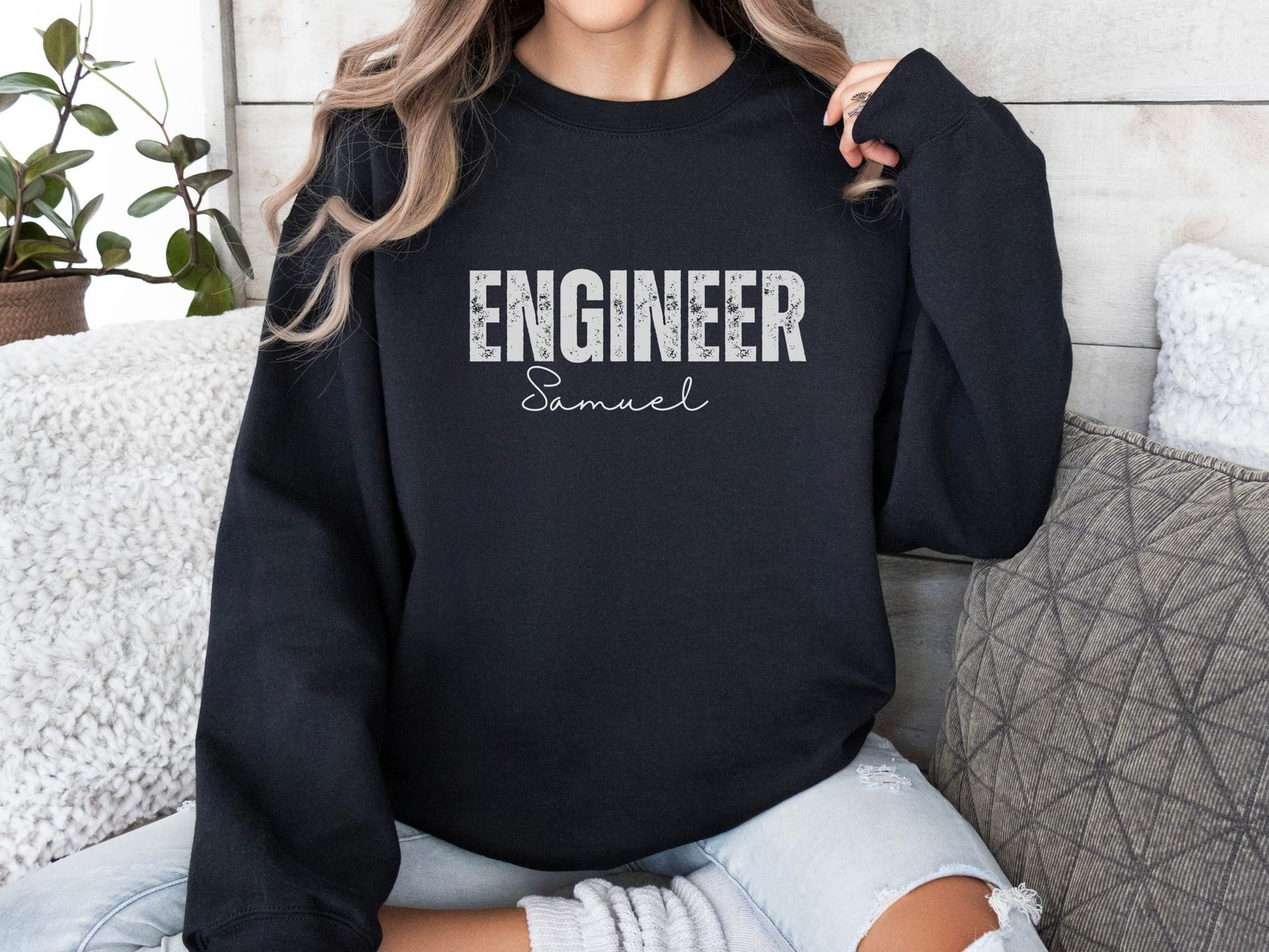 Personalized Name Engineer Sweatshirt,crewneck Sweater Graduation Gift ...