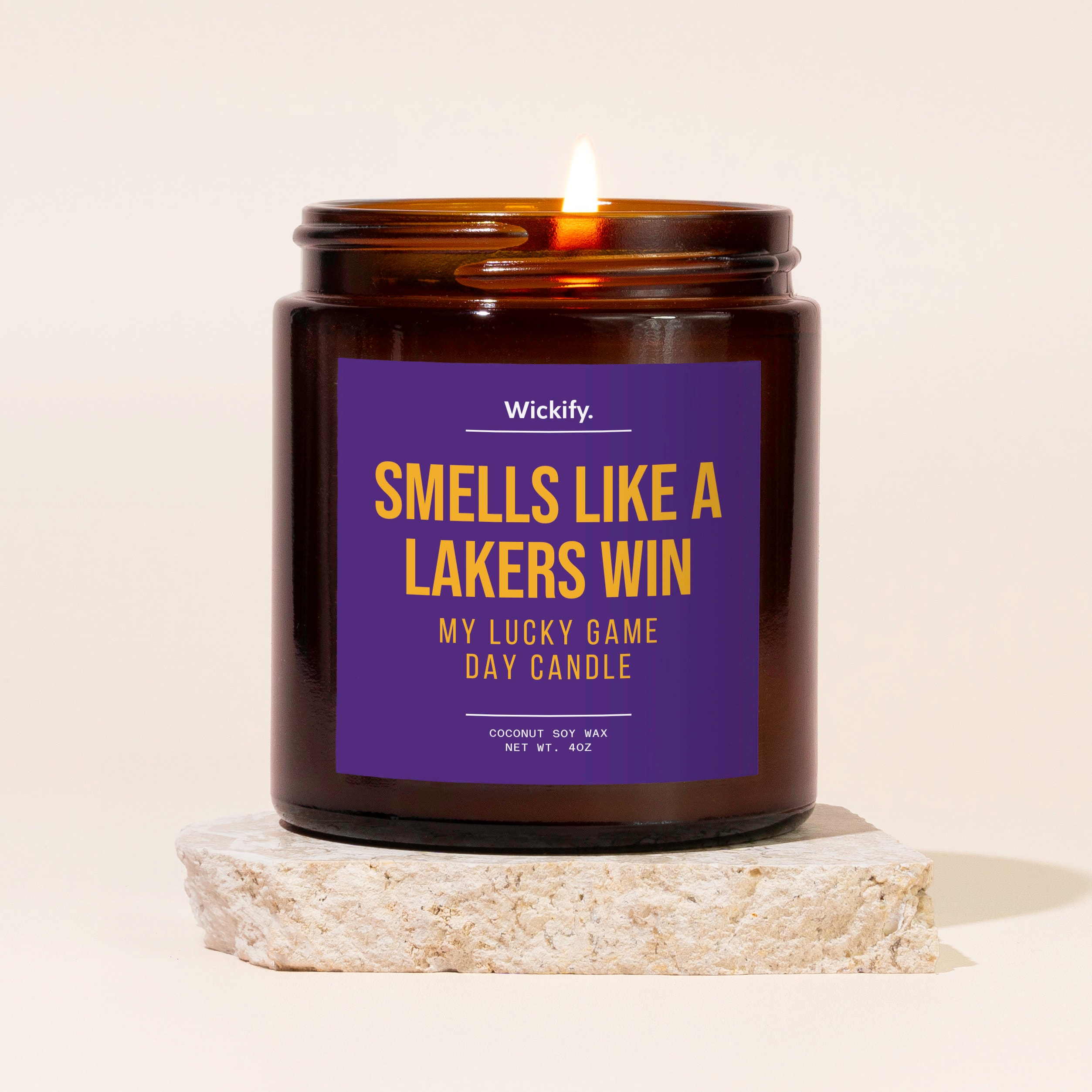 Smells Like A Lakers Win Candle, Lakers Candle, Lakers Gifts, Lakers ...