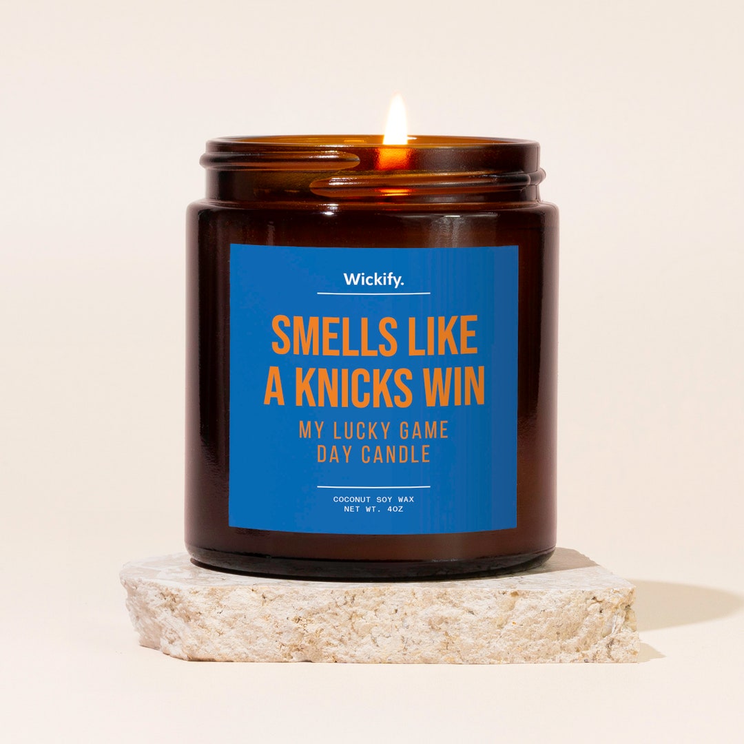 Smells Like A Knicks Win Candle, Knicks Candle, Knicks Gifts, Knicks ...