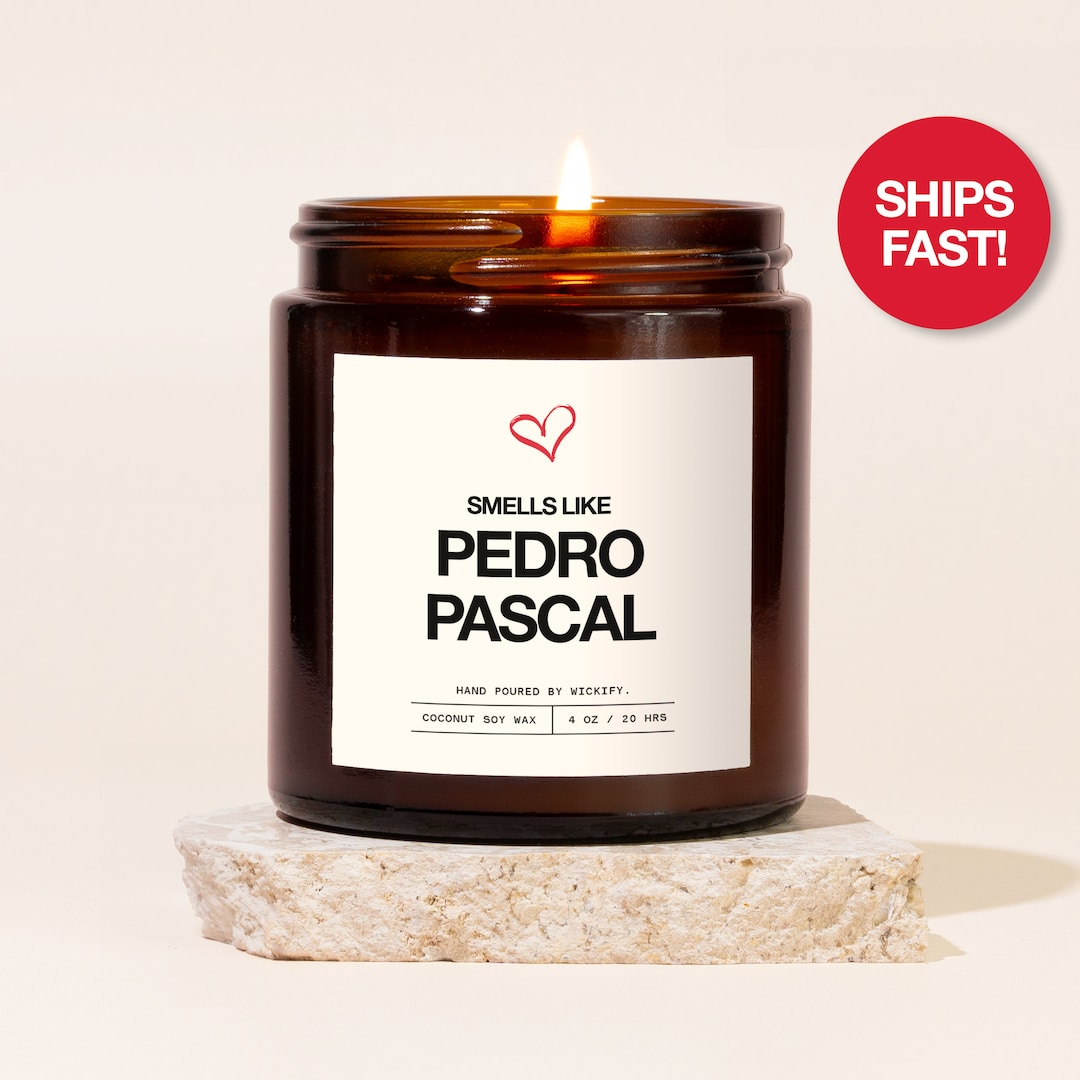 Smells Like Pedro Pascal Candle, Pedro Pascal Lover Gift, Funny ...