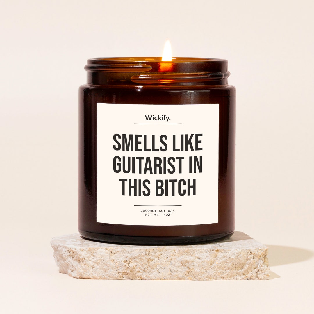 Guitar Player Gift Candle Guitarist Gift Gift for Guitarist - Etsy