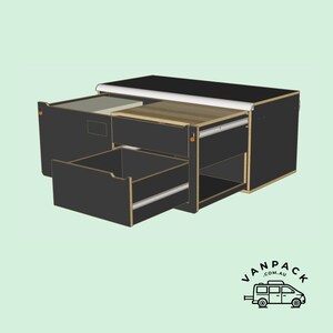 VW Multivan Slide-out Camping T6 Kitchen Pod - Etsy Australia