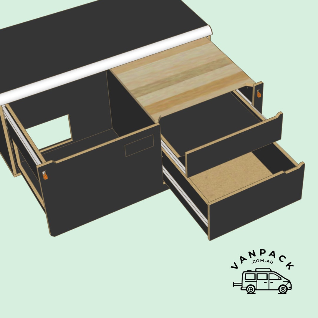 VW Multivan Slide-out Camping T6 Kitchen Pod - Etsy Australia