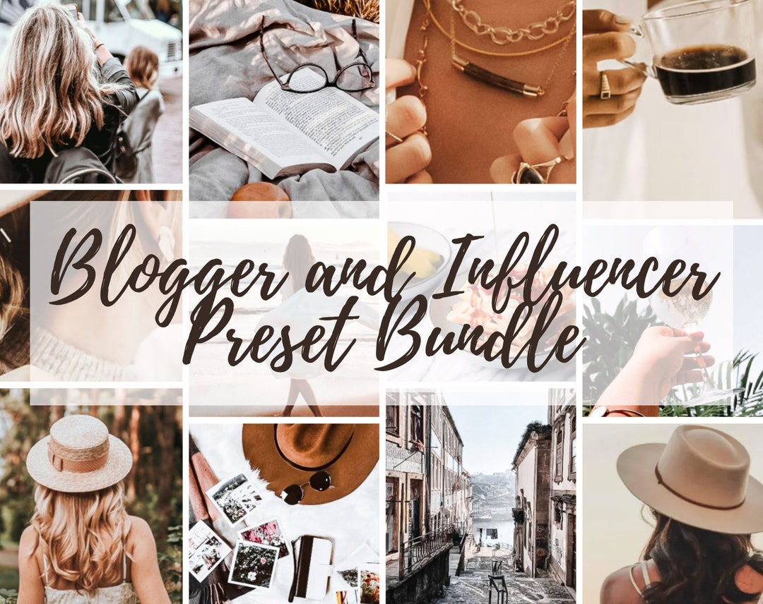30 Blogger and Influencer Essentials Bundle Lightroom Presets: Mobile ...