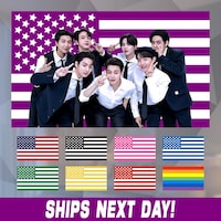 BTS Birth Flower Stamp Sticker | OT7, Namjoon, RM, Jin, Suga, Yoongi ...