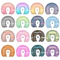 Personalised Pink Leopard Print Travel Neck Pillow - Neck Support ...