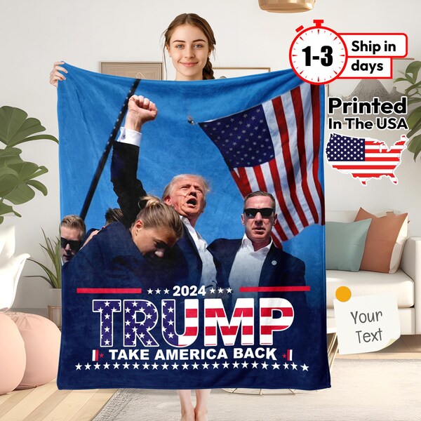 Trump Blanket - Etsy