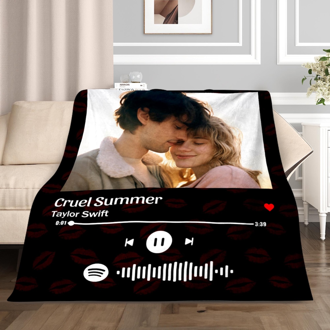 Personalized Music Blanket, Blanket With Custom Photo & Song ...