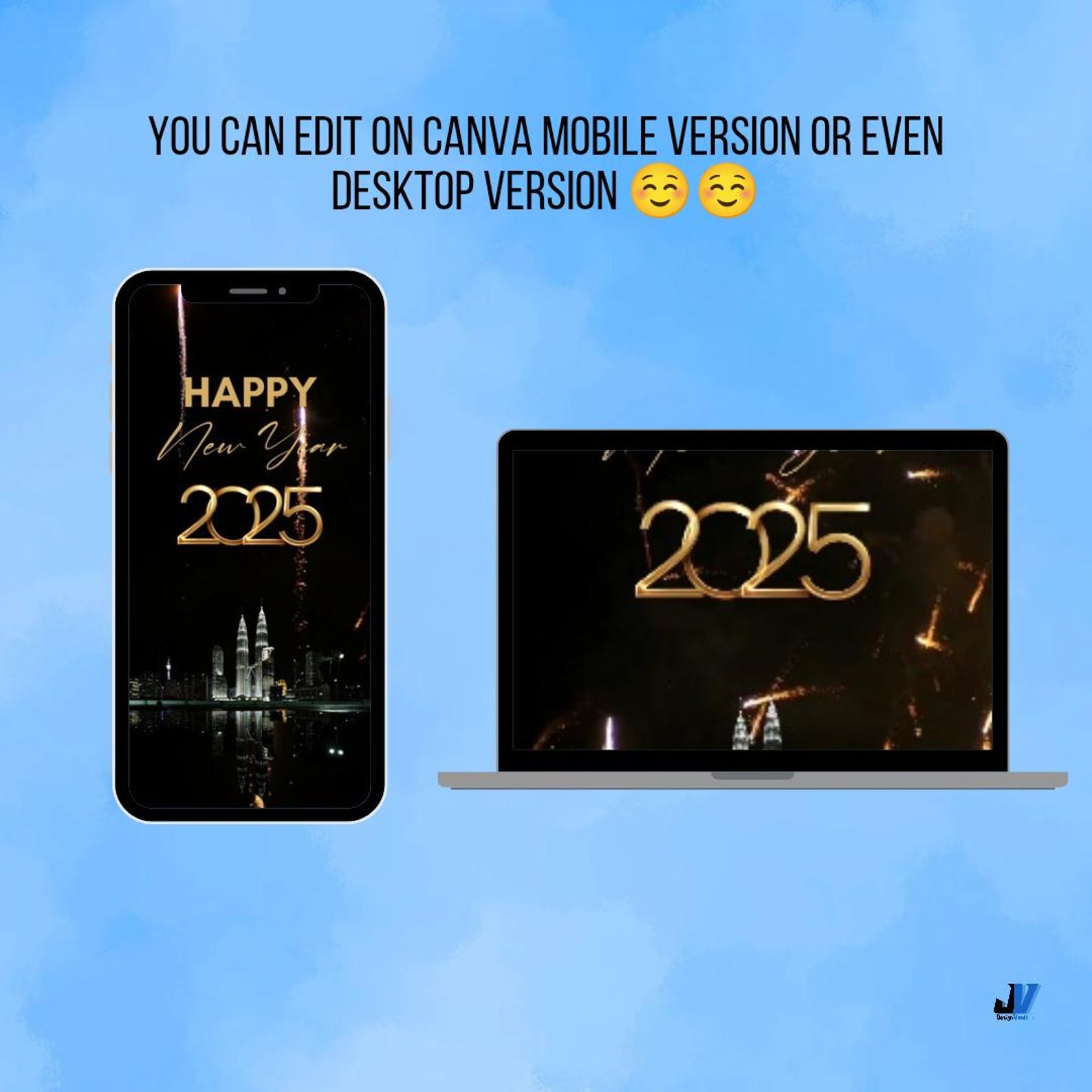 New Year Templates Canva Template Editable New Year Greetings & Wishes ...