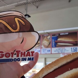 Large Hyrax Sticker: 6"x 4.7" Costco Hot Dog Hyrax. Funny Cute Animal ...