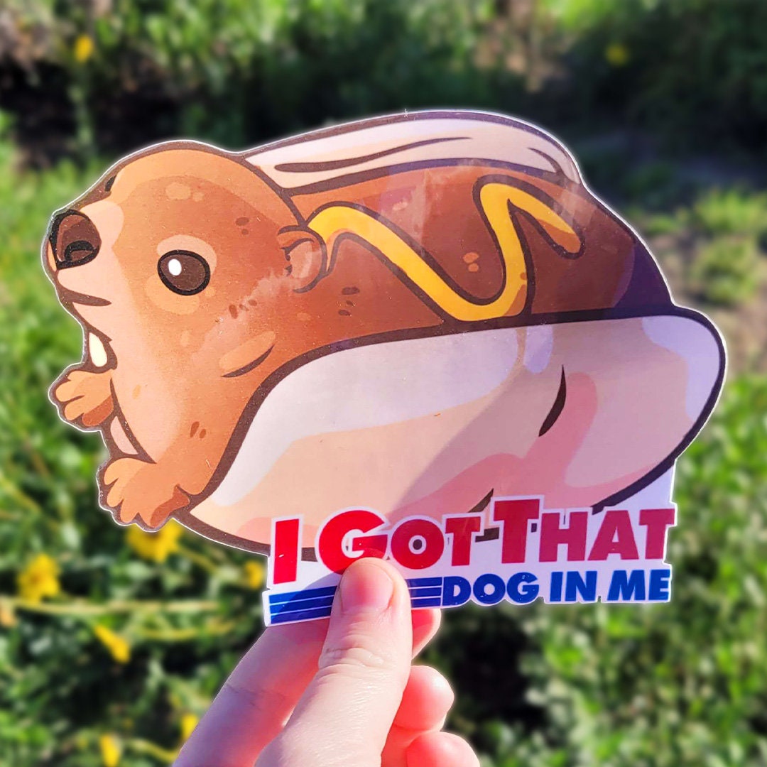 Large Hyrax Sticker: 6x 4.7 Costco Hot Dog Hyrax. Funny Cute Animal ...