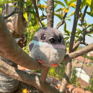 Pigeon Borb Plush | 4" Grey Dove Bird Stuffed Animal, Sensory Friendly ...