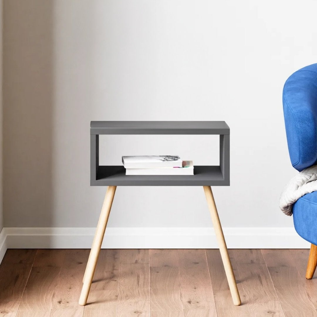 Mid Century Side Table , Narrow Side Table ,media Console, Nightstand ...