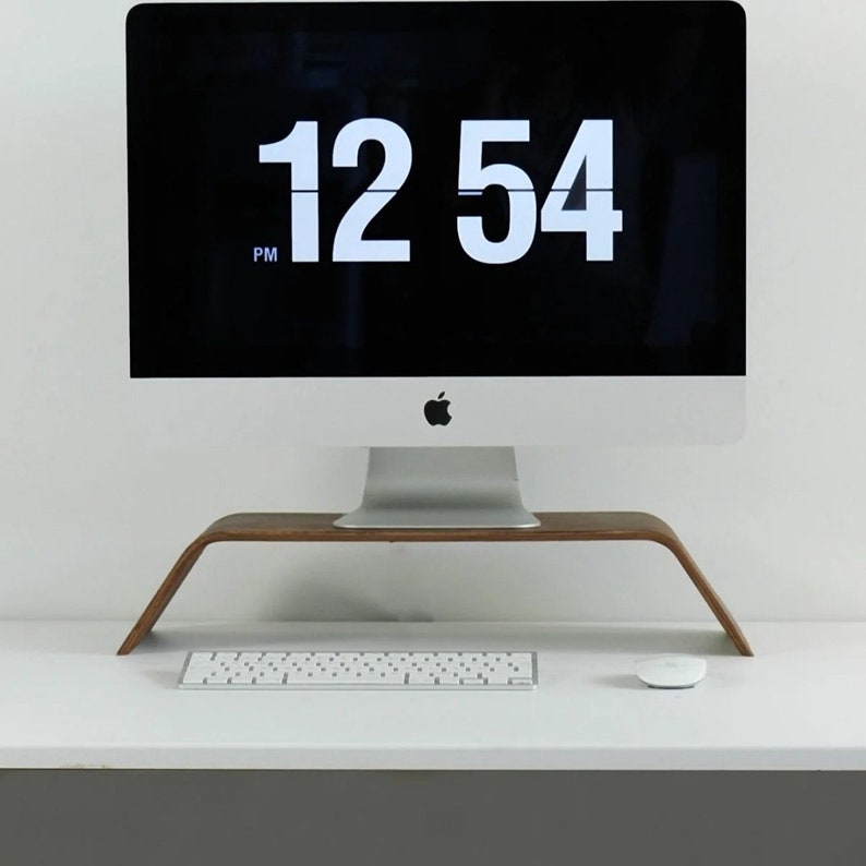 Monitor Stand Wood Monitor Stand WALNUT Gift for Her Gift for - Etsy