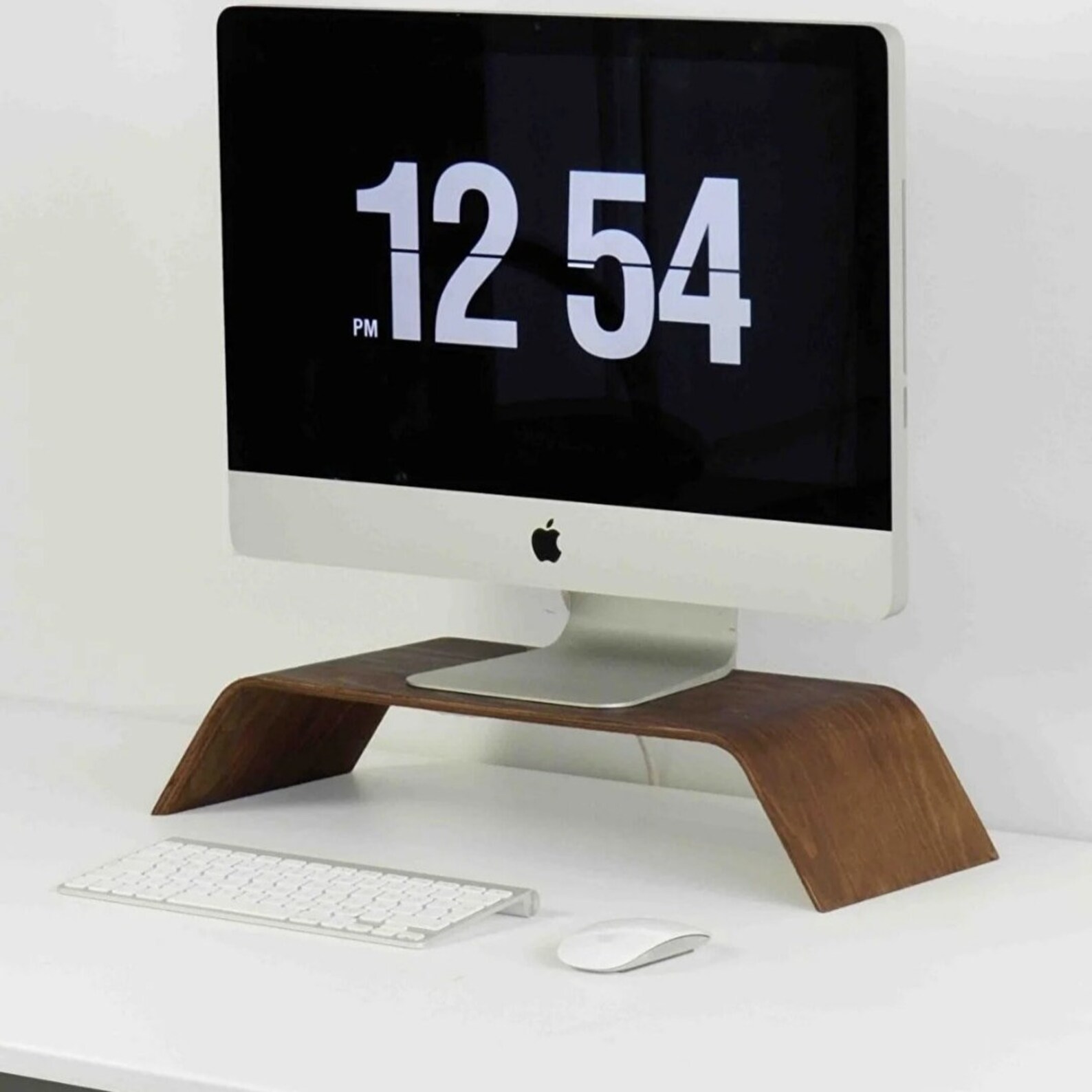 Monitor Stand Wood Monitor Stand WALNUT Gift for Her Gift for - Etsy