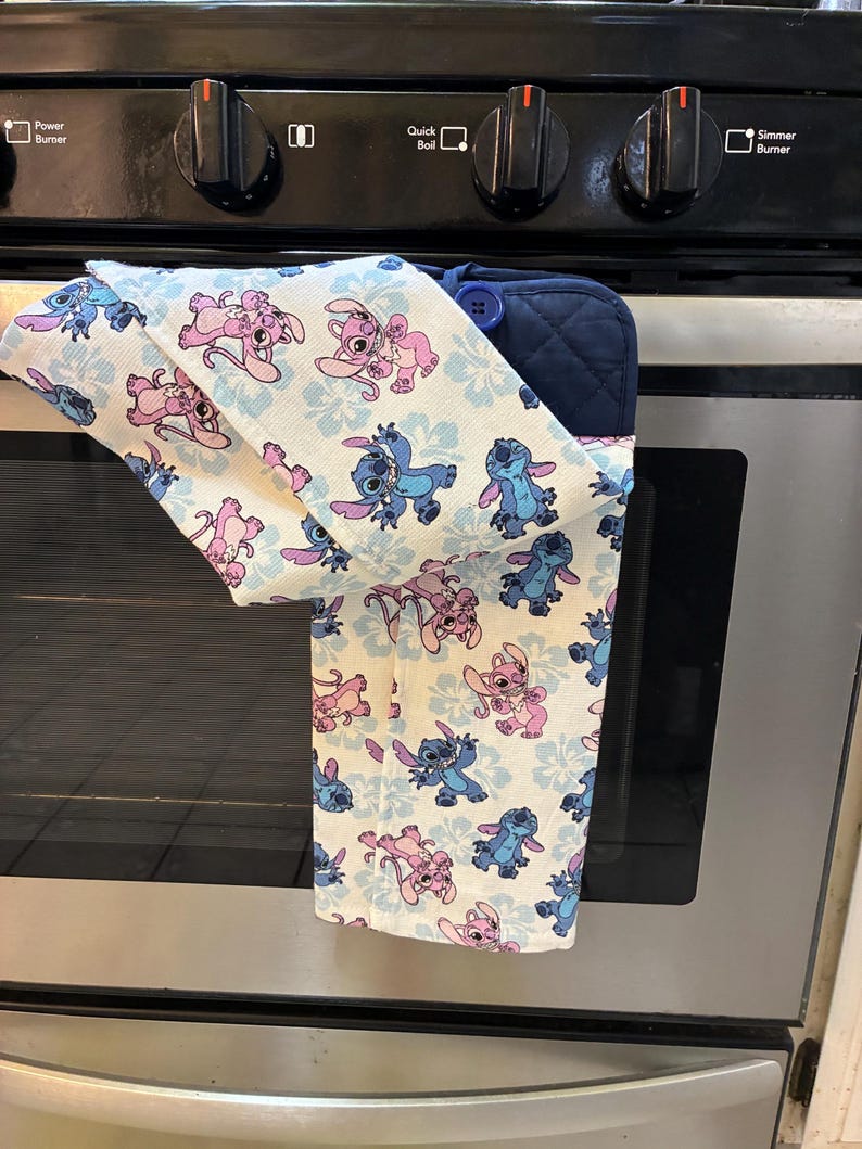 Stitch and Angel Hanging Kitchen Towels - Etsy