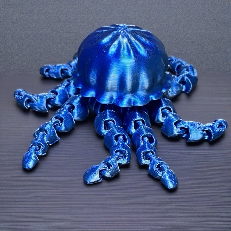 3d Printed Articulated Octopus, Realistic Articulated Octopus, Fidget ...
