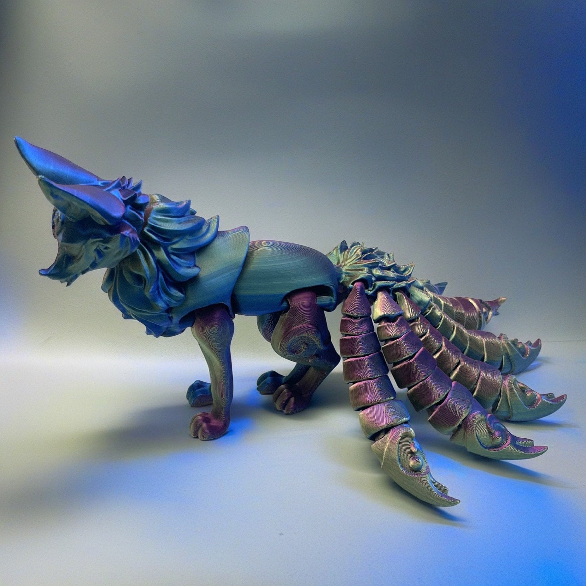 3d Printed Fox, 3d Printed Animals, Articulated Fox, Fidget Toy, Desk ...