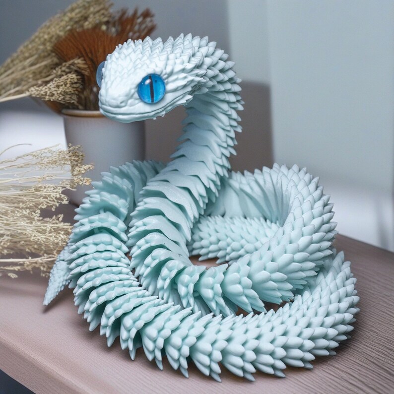 Articulated Boa, Fidget Toy, Customized Snake Eye Color, 75cm 3D ...