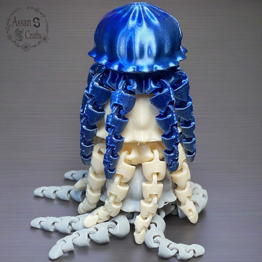 3d Printed Articulated Octopus, Realistic Articulated Octopus, Fidget ...