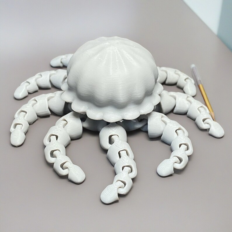 3d Printed Articulated Octopus, Realistic Articulated Octopus, Fidget ...