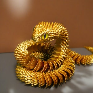 Articulated Boa, Fidget Toy, Customized Snake Eye Color, 75cm 3D ...