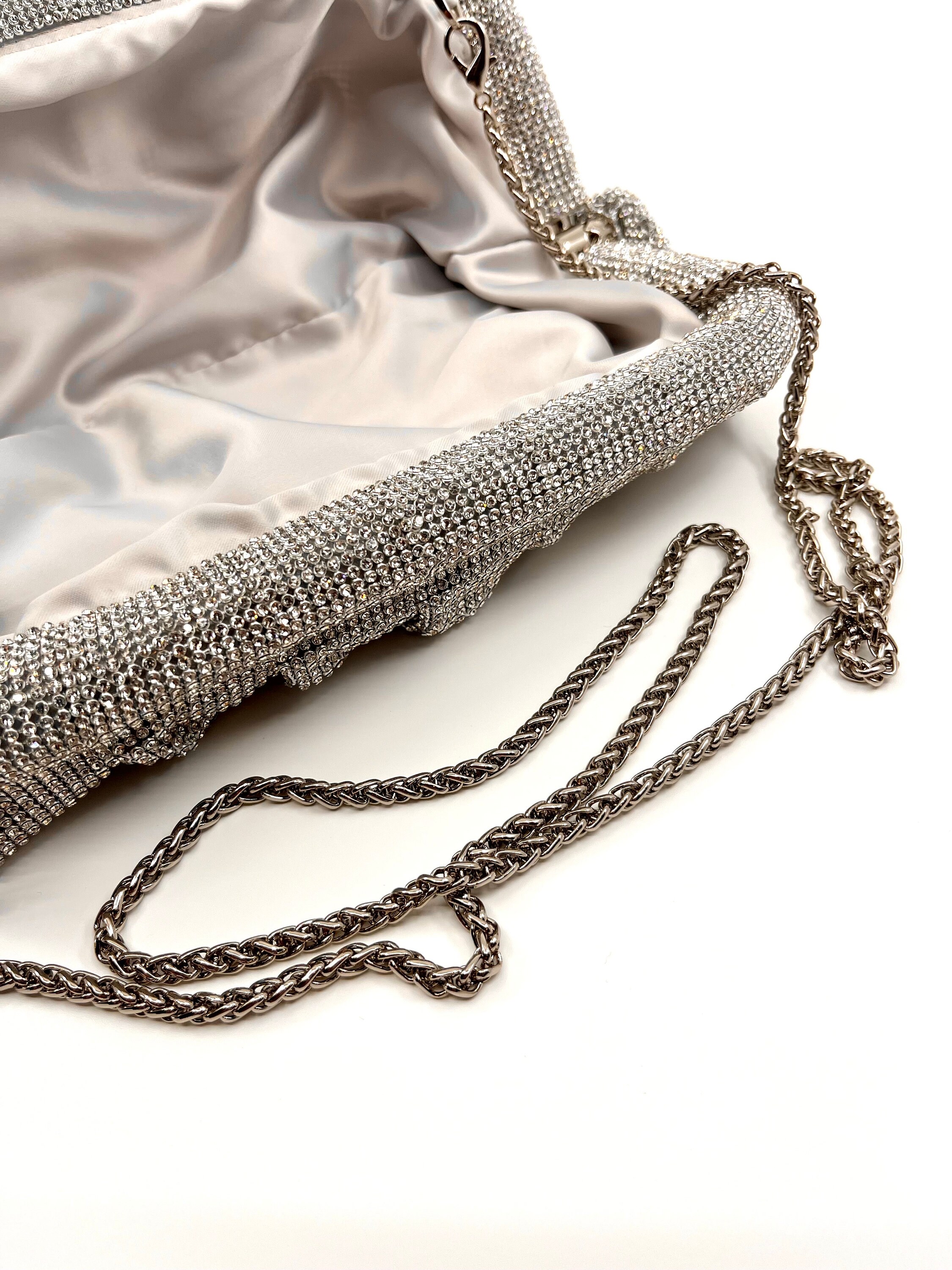 Silver Sparkly Clutch Bag Occasion Bags Versatile Bags Statement Bag - Etsy