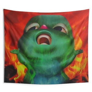 Angry Bibble Funny Tapestry Barbie Fairytopia Tapestry Funny Meme ...