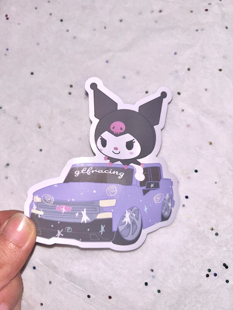Kuromi W/truck Sticker - Etsy