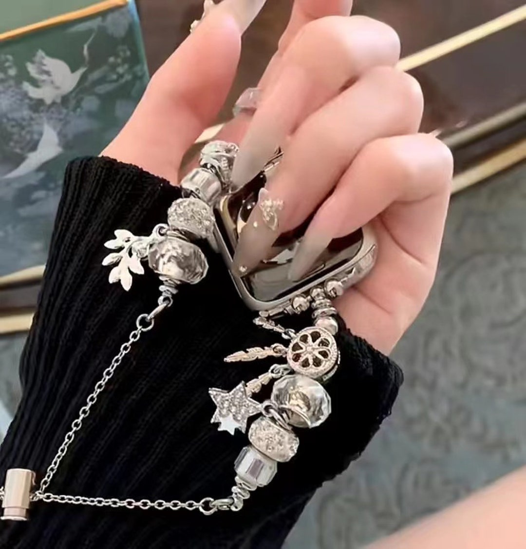 Pandora Style High-looking APPLEWATCH1245678 Watch Strap Diamond ...