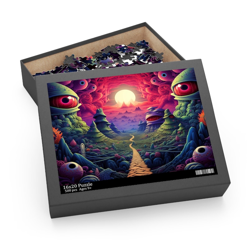 Psychedelic Puzzle 3, Psychedelic Dream World Puzzle 500-piece, Puzzle ...