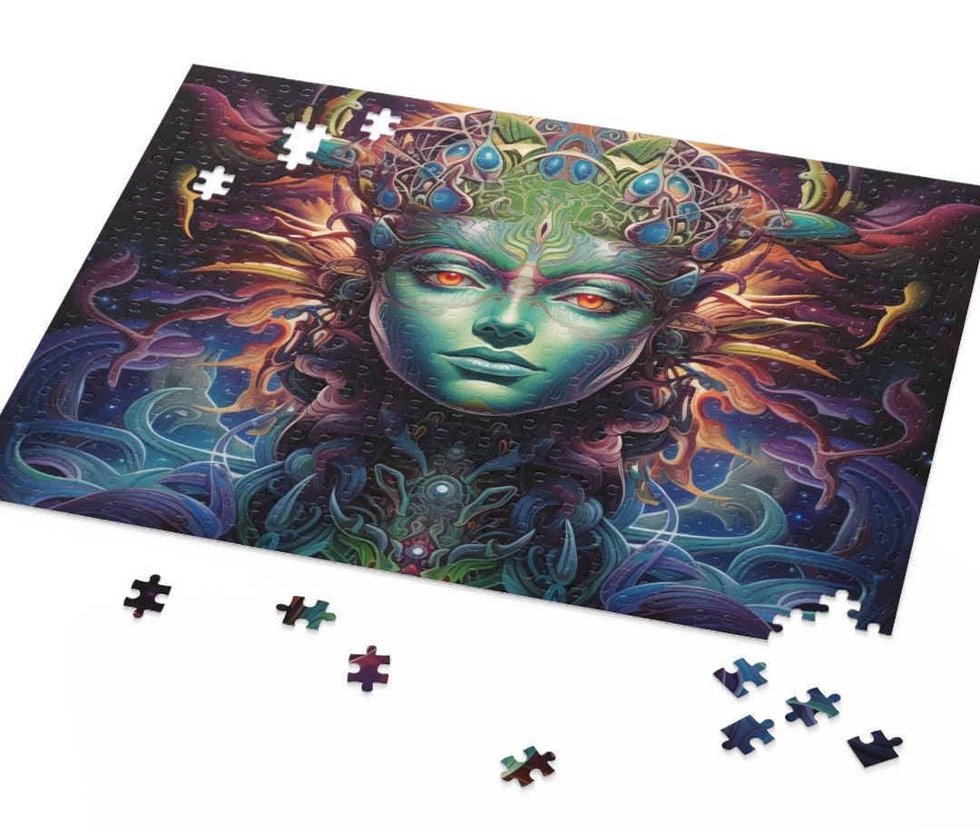 Psychedelic Puzzle 1,psychedelic Dream World Puzzle 500-piece, Puzzle ...
