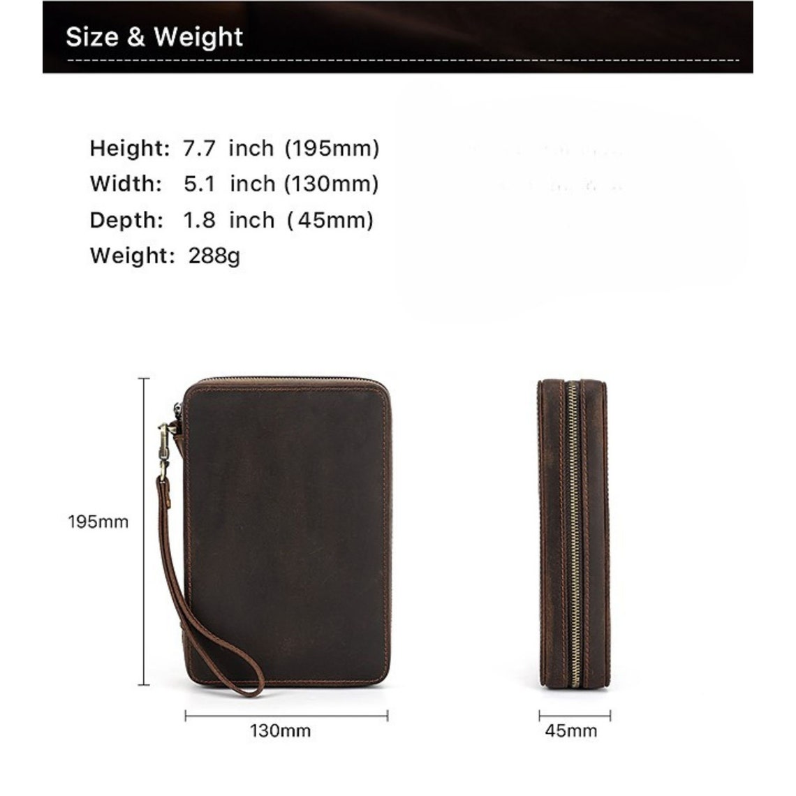 Full Grain Leather Watch Band Box for 12 Bands, Travel Watch Straps Box ...