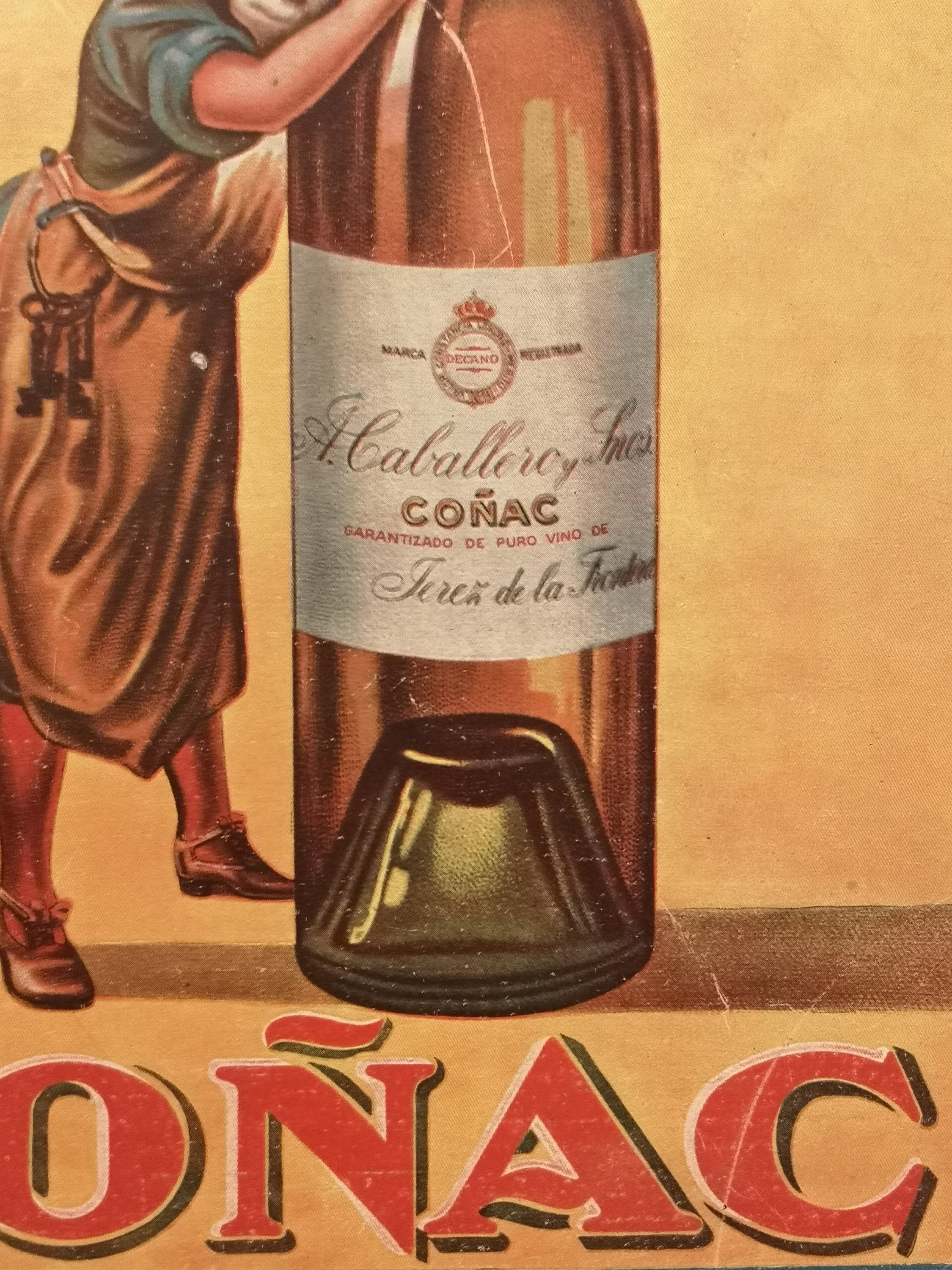 Original Vintage Magazine Advertising Spanish 20s Cognac Caballero ...