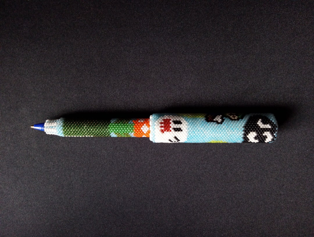 Beaded Luigi Pen, Handmade Unique Art - Etsy