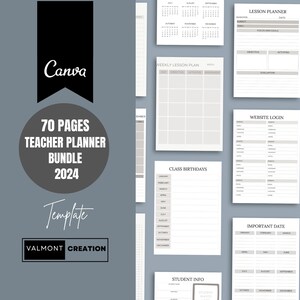 TEACHER PLANNER TEMPLATE 2024 - Etsy