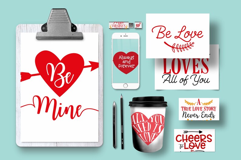 VALENTINE MEGA BUNDLE, 100 Designs, Valentine Art Bundle, Valentines ...