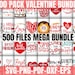 VALENTINE MEGA BUNDLE, 100 Designs, Valentine Art Bundle, Valentines ...