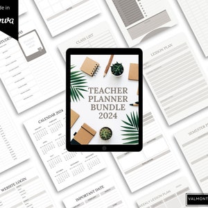 TEACHER PLANNER TEMPLATE 2024 - Etsy