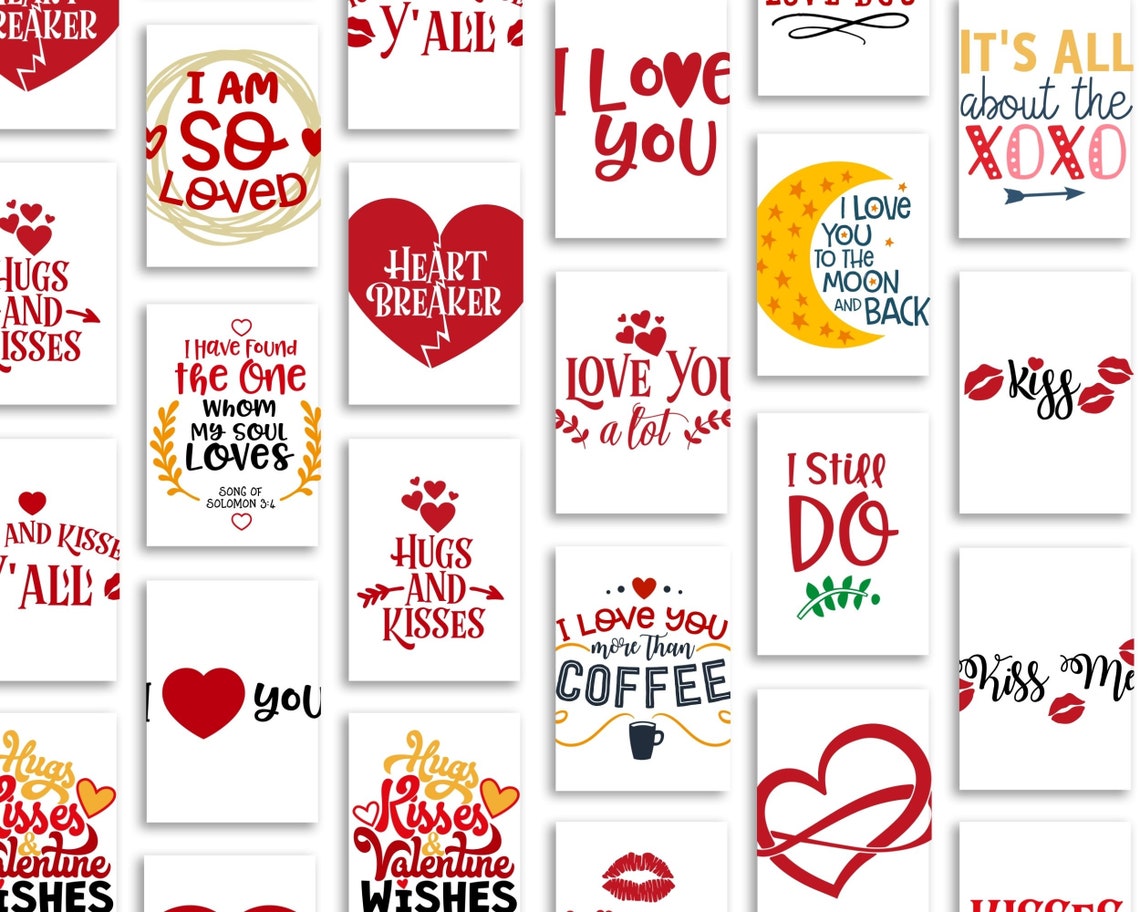 VALENTINE MEGA BUNDLE, 100 Designs, Valentine Art Bundle, Valentines ...