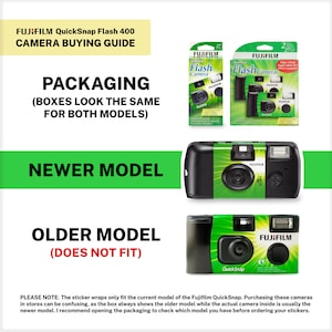 Custom Disposable Camera Sticker Wraps for Fujifilm Quicksnap - Full ...