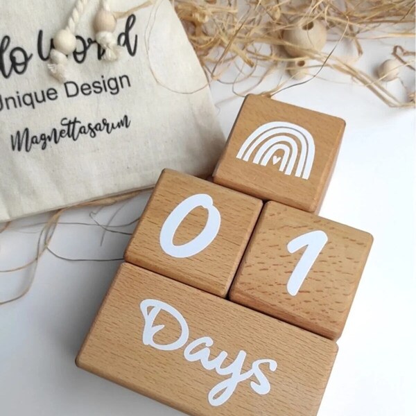Milestone Blocks - Etsy