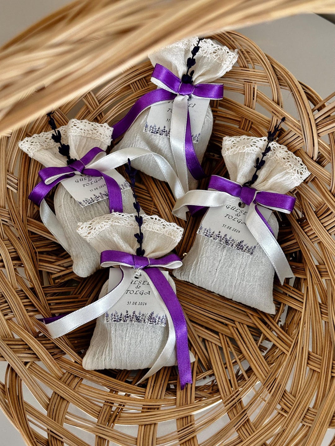 Lavender Sachet, Engagement Gift, Personalized Lavender Gift, Custom ...