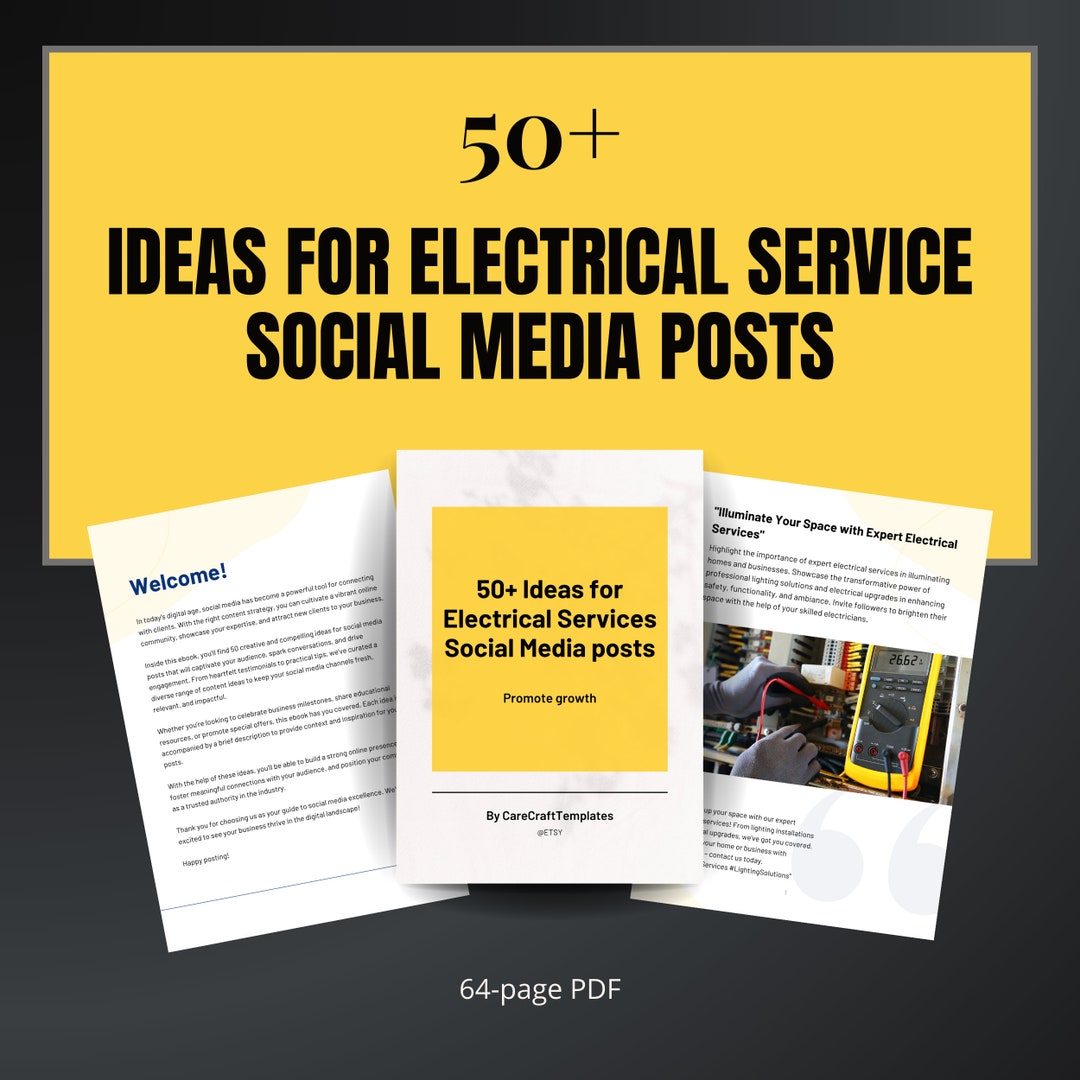 Ideas for Electrical Service Social Media Posts, Electrician Social ...