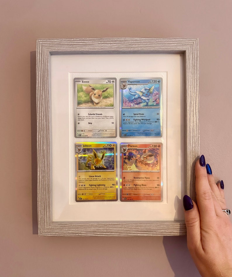 Pokemon Eevee Evolutions Card Frame Pokemon Art, Pokemon Gift, Pokemon ...
