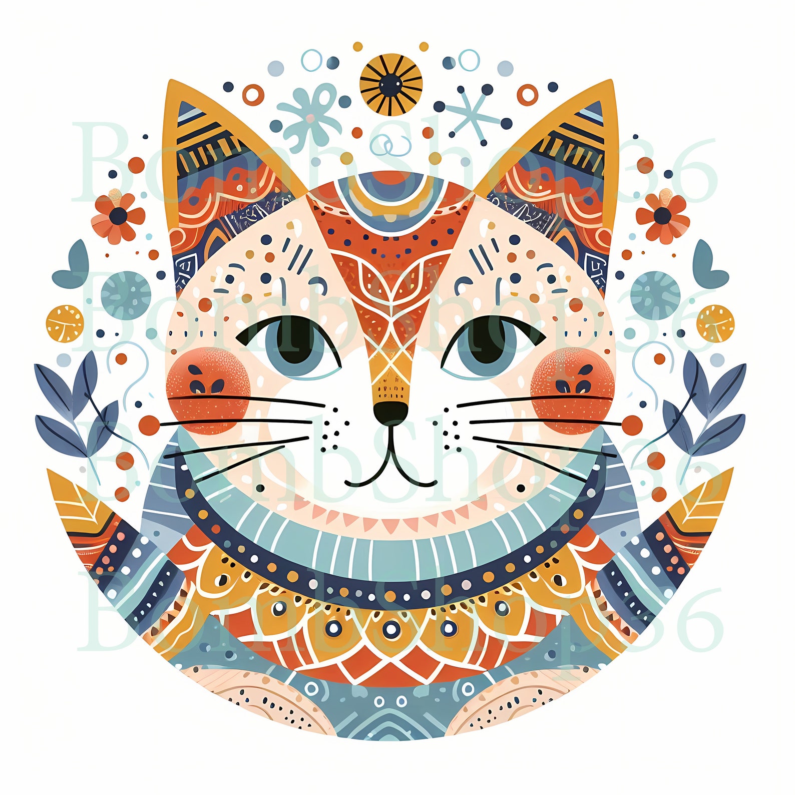 13 Whimsical Cat Clipart, Whimsical Animal, Digital Download, Digital ...