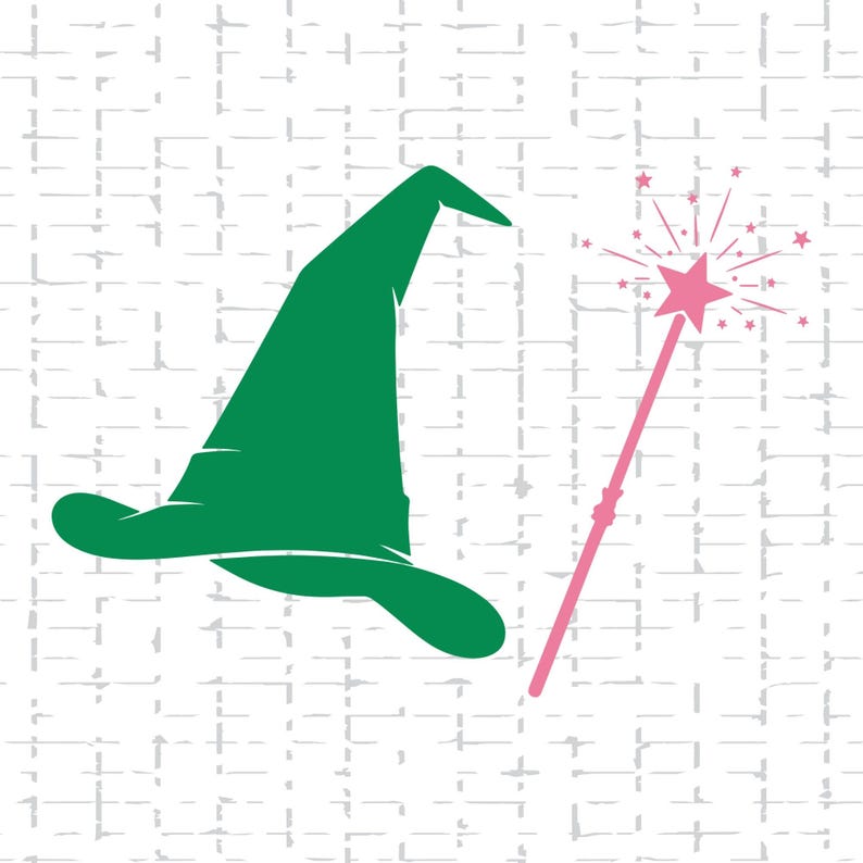 Elements Wicked PNG | Hat Wicked PNG | Magic Wand Wicked PNG| Wicked ...