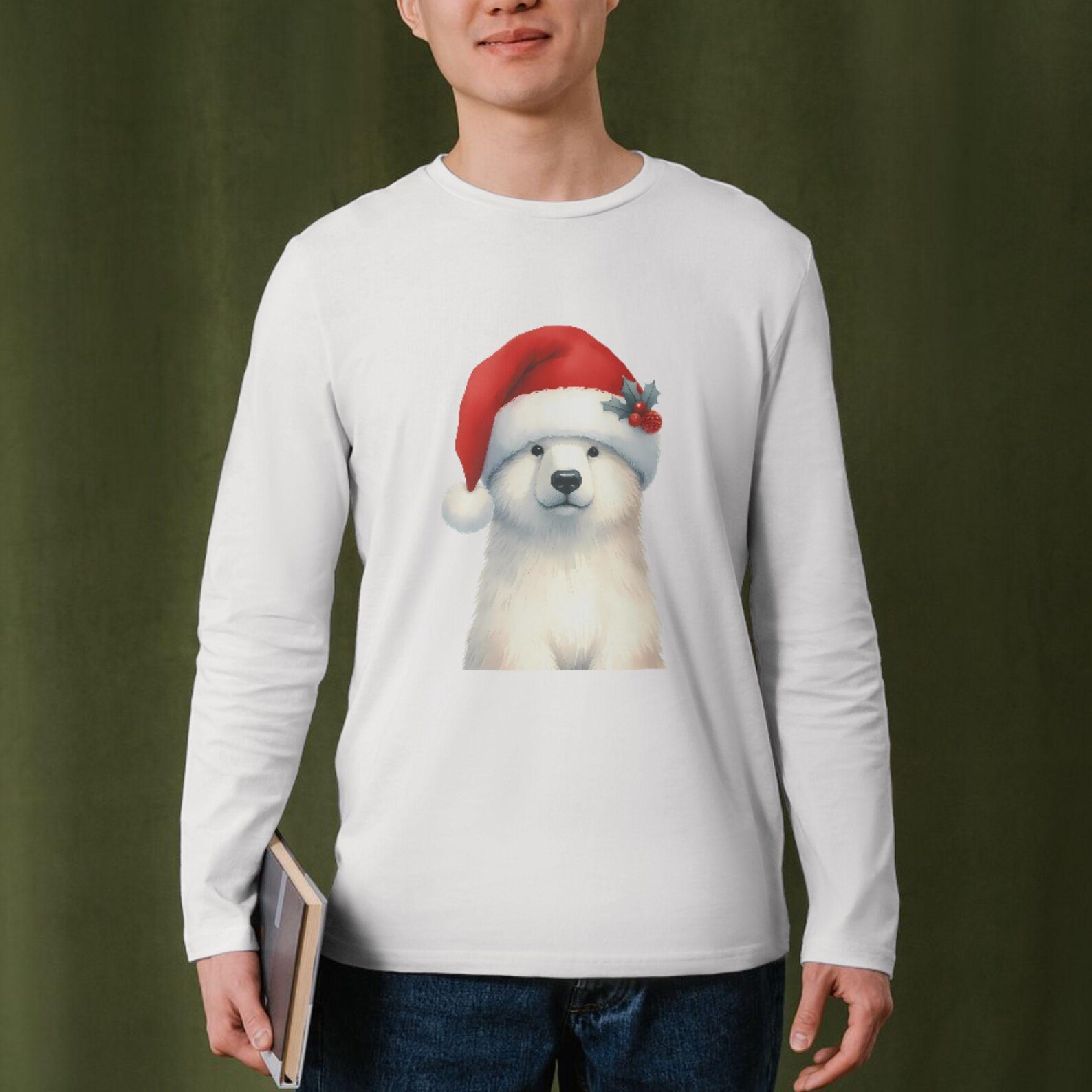 5 Cute Christmas Polar Bear PNG, Christmas Bear Ornaments, Bear With ...